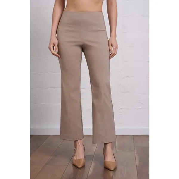 FRANNE GOLDE All-season Kick Flare Stretch Pull-on Pant - Tan