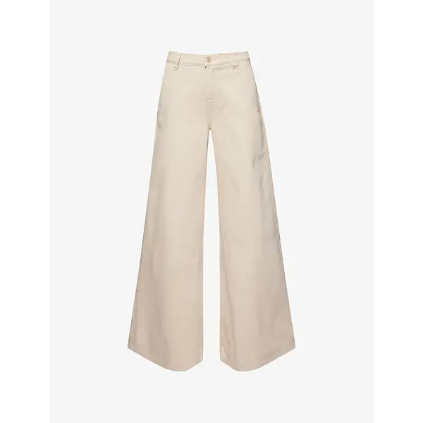 7 For All Mankind Willow Wide-leg Stretch-denim Trousers