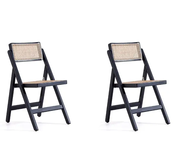 MANHATTAN Comfort Pullman Dining Folding Chair Set Of 2