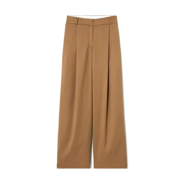 SLOAN The Wide-leg Pleated Trouser