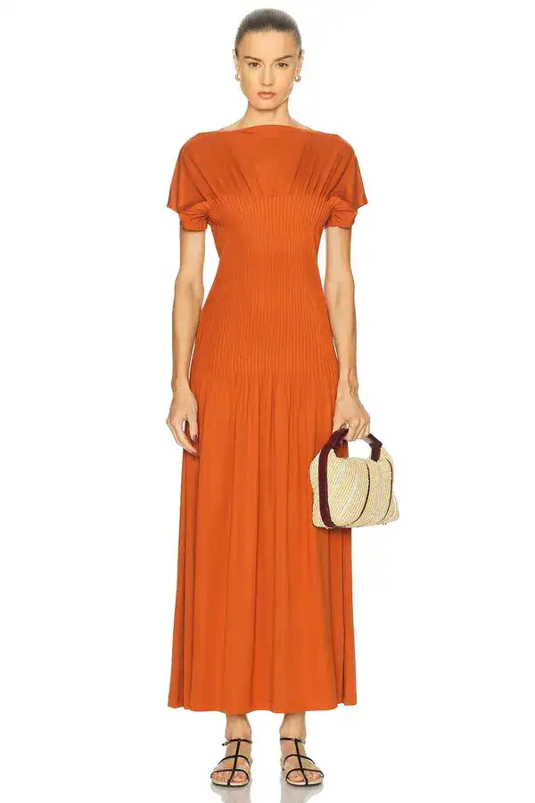 dress short sleeve knee length Classy Short Sleeve Knee-Length Party Dress main image 1