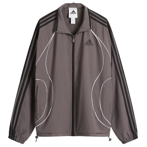 Adidas Teamgeist Track Top - Grey Strata/black