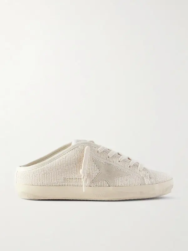Golden Goose Super-star Sabot Bead-embellished Slip-on Sneakers
