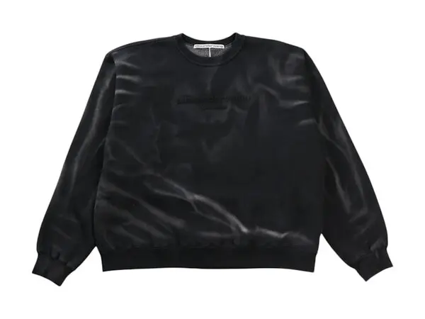 Alexander Wang Crease Wash Crewneck Sweatshirt - Sand