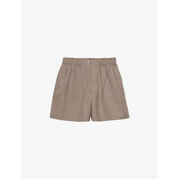 Prada Relaxed-fit High-rise Wool Shorts