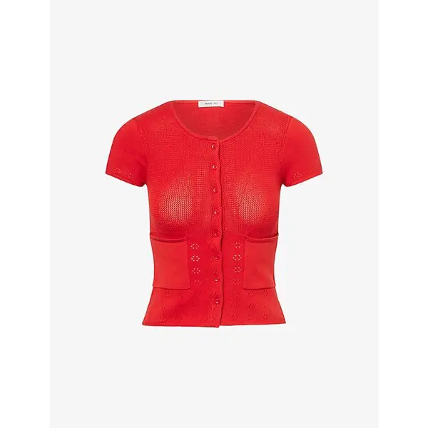PEACHY DEN Marie Textured Knit Top