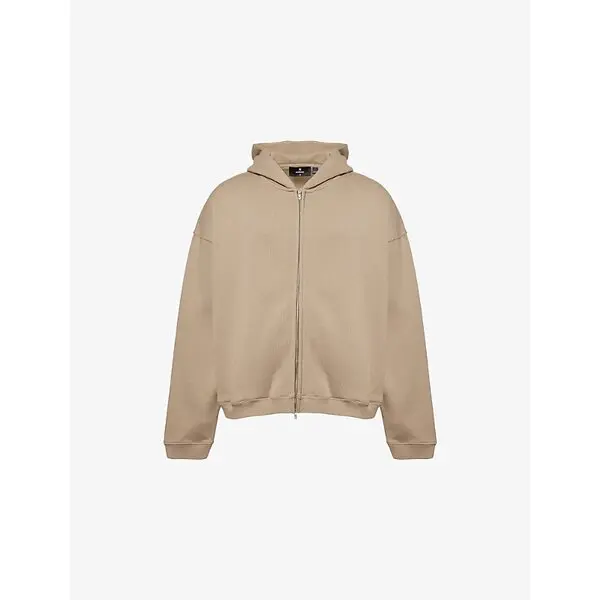 REPRESENT Logo-embellished Boxy Cotton Hoody