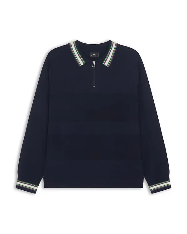 Paul Smith Wool Blend Polo Sweater