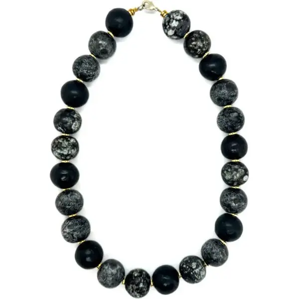 KAZURI Twilight Collection Pomsky Necklace