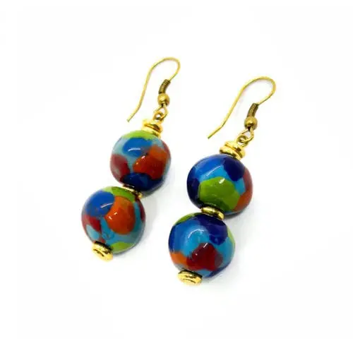 KAZURI Tsavo Collection Parrot Earrings - Multi