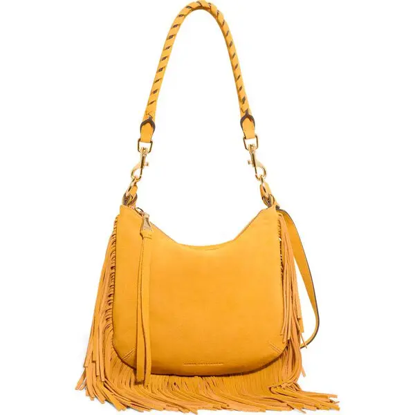 AIMEE KESTENBERG Kane Convertible Leather Shoulder Bag - Sunshine
