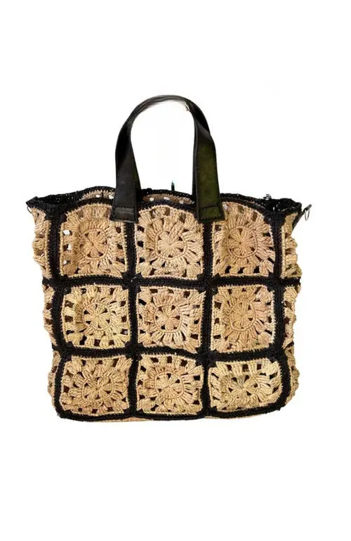 ZANATANY CONCEPTS Frankine Raffia Tote Bag