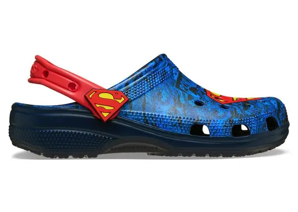 CROCS Classic Superman Clogs - Blue/red