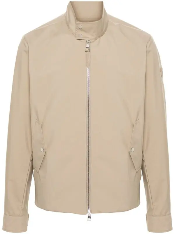 Moncler Chaberton Appliqué-logo Jacket - Beige