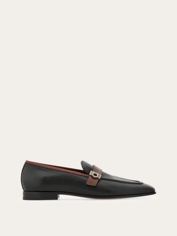 FERRAGAMO Gancini Hug Loafer - Brown