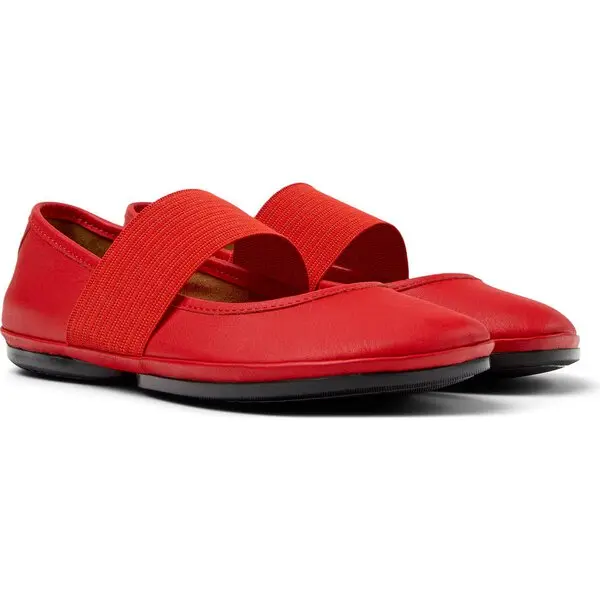 Camper Right Nina Ballet Flat - Bright Red