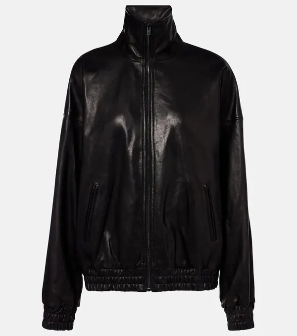 Acne Studios Logo Leather Jacket