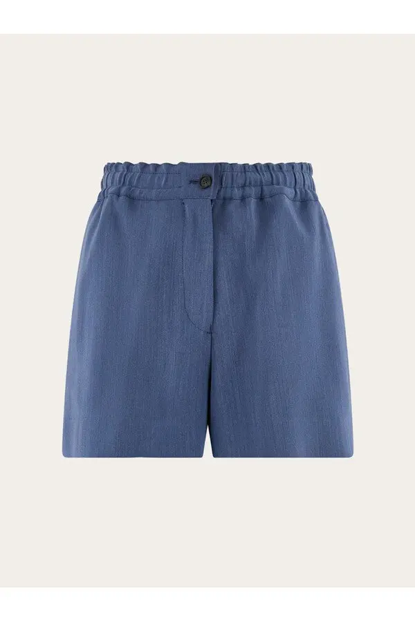 FERRAGAMO Faille City Shorts - Gray