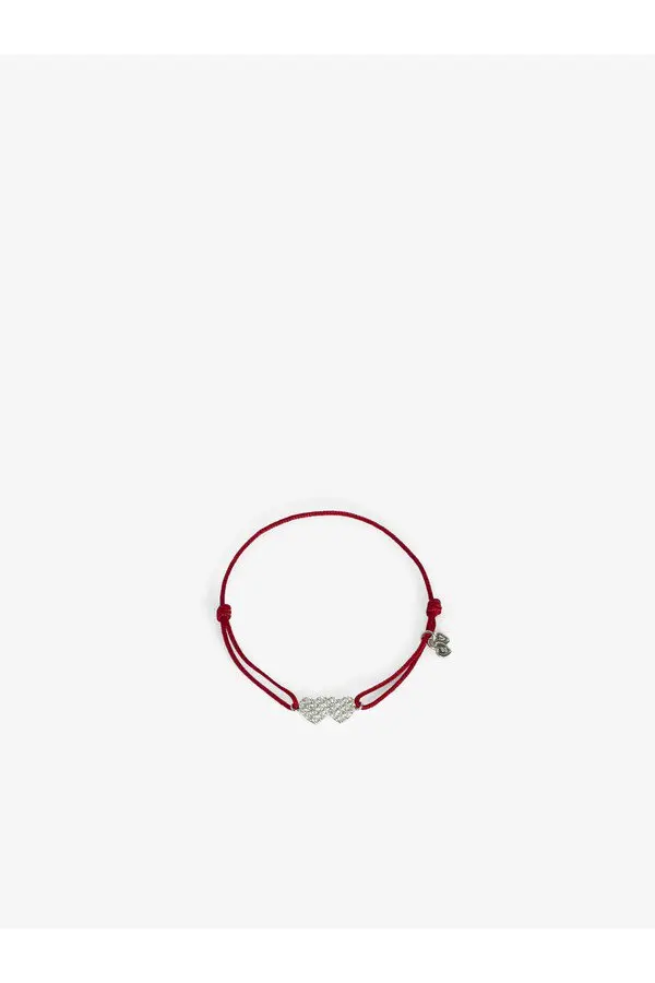 Zadig&Voltaire Link Heart Strass Bracelet - Natural