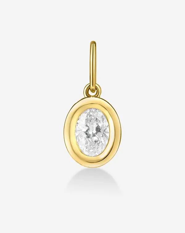 Ring Concierge Framed Lab Diamond Oval Pendant