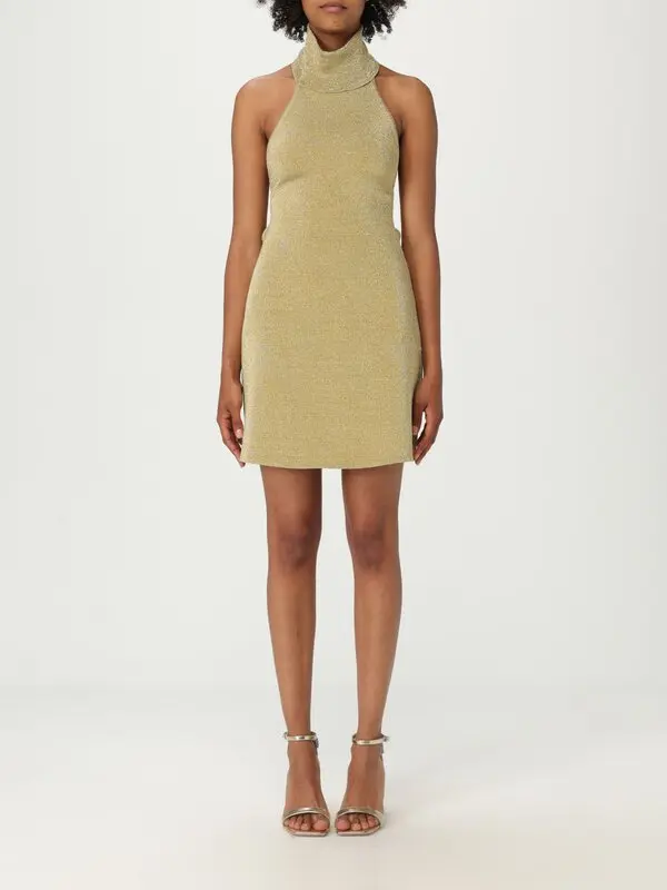 Cult Gaia Halterneck Mini Dress In Gold - 12% Off | Editorialist