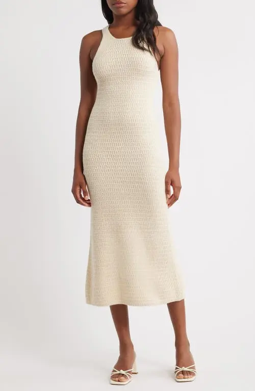 Vero Moda Malavi Open Stitch Midi Sweater Dress