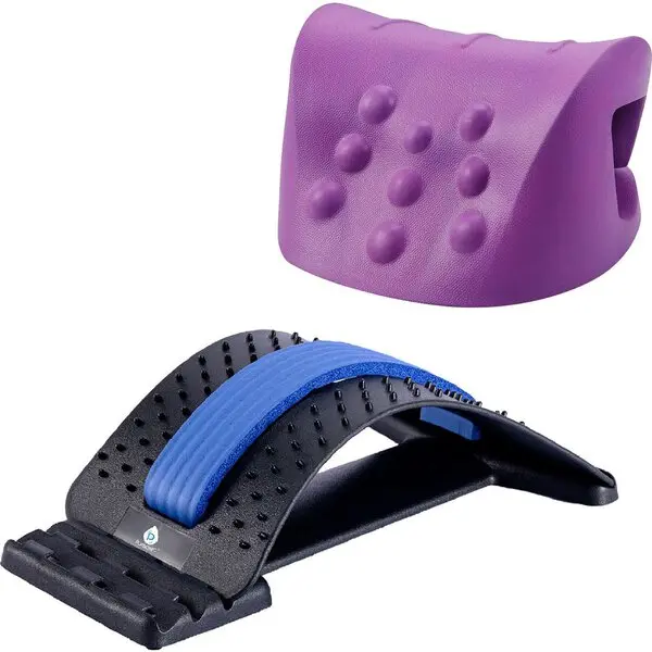 PURSONIC Back And Neck Relief Bundleincludes Back Stretching Device & Neck And Shoulder Stretcher And Relaxer
