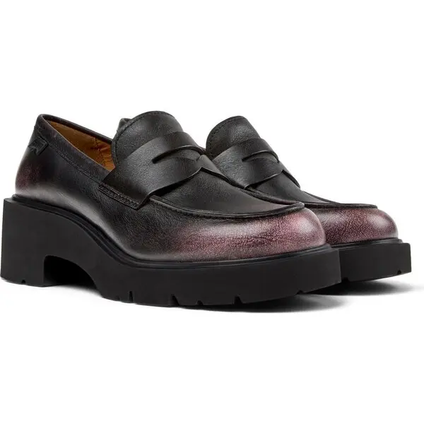 Camper Milah Leather Penny Loafer - Multi - Assorted