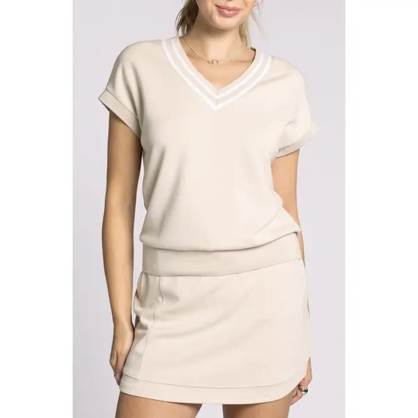 THREAD & SUPPLY Rhonda Stripe Knit Top - Oak Varsity