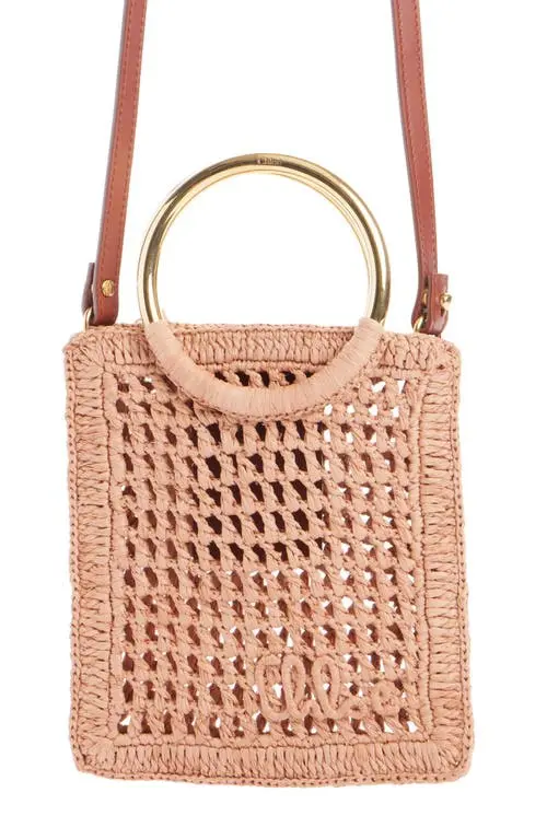 Chloé Mini Raffia Tote - Summery Beige