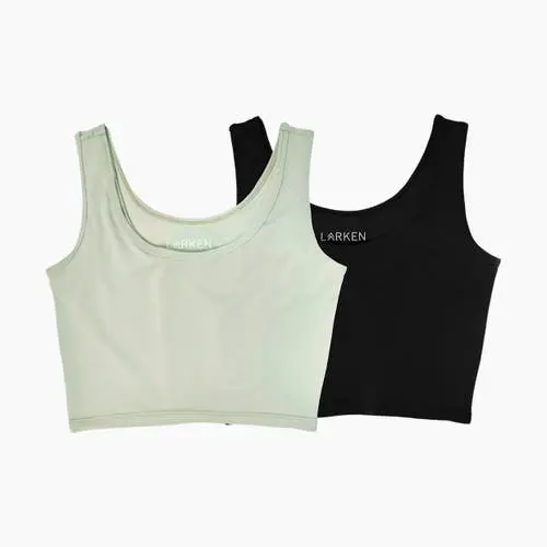 LARKEN X Nursing + Handsfree Pumping Bra Bundle - Sage And Black