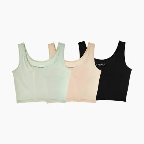 LARKEN X Nursing + Handsfree Pumping Bra Bundle - Sage/ Sand And Black
