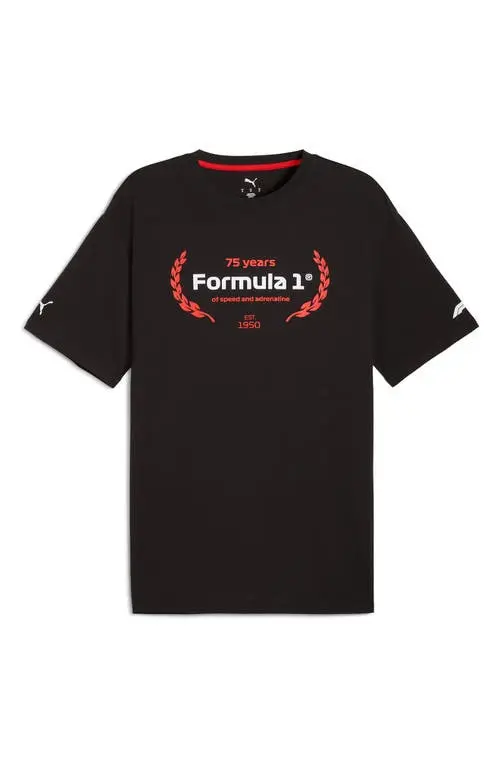 PUMA F1 Essentials Cotton Graphic T-shirt - Puma Black