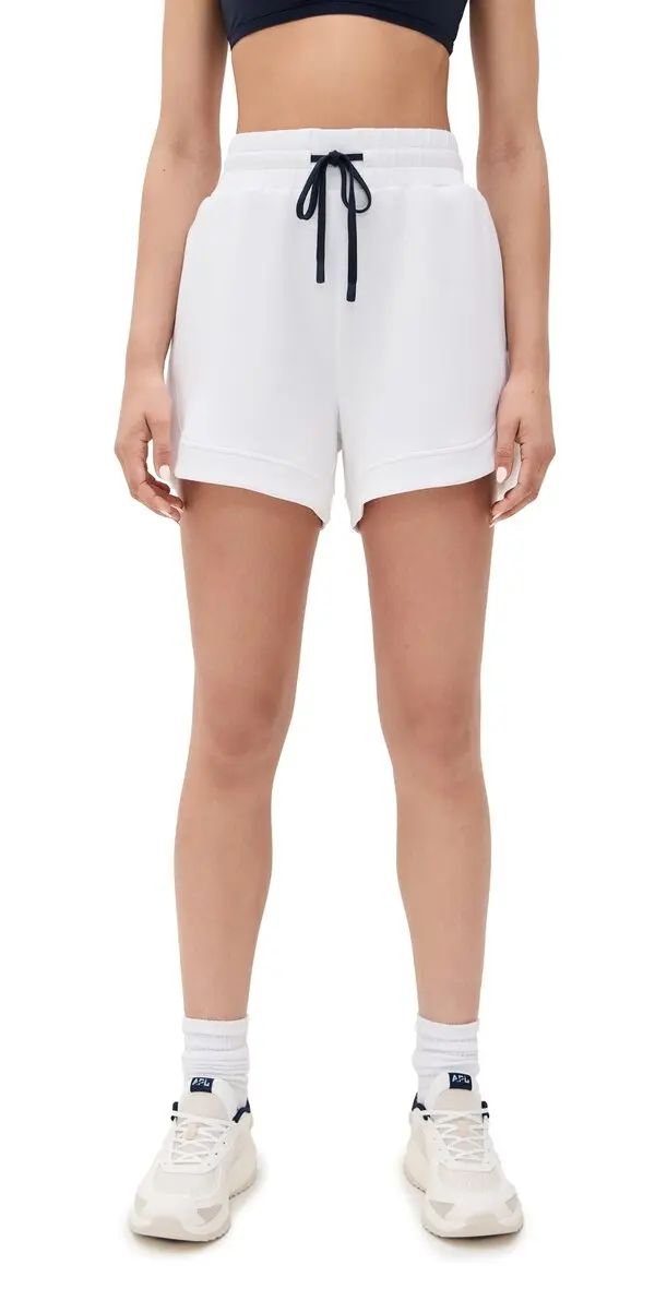 Varley Ollie High-rise Shorts - White
