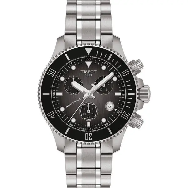 TISSOT Seastar 1000 Chronograph Bracelet Watch - Grey Gradient
