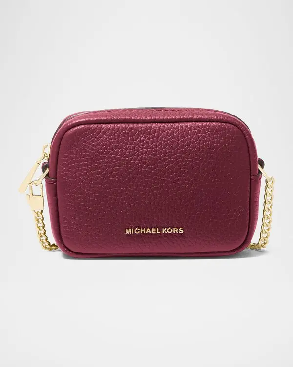 Michael Kors Bryant Leather Bag Charm - Mulberry