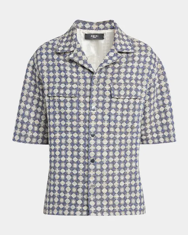 Amiri Ma Quad Boucle Camp Shirt - Midnight Blue