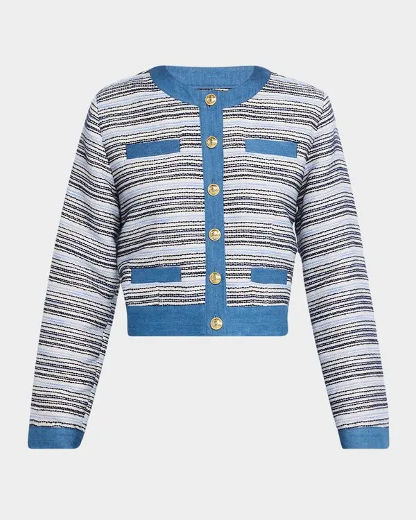 Derek Lam 10 Crosby Elain Tailored Tweed Jacket