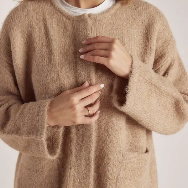 Lounge Alpaca Blend Jacket - Brown