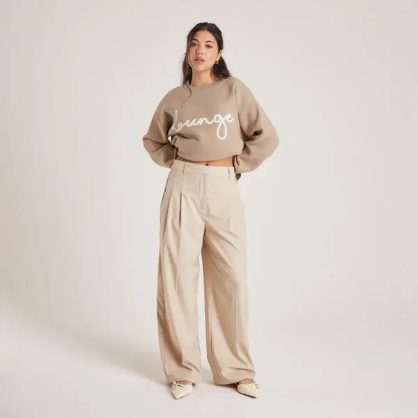 Lounge Tailored Wide-leg Trousers - Xl / Regular