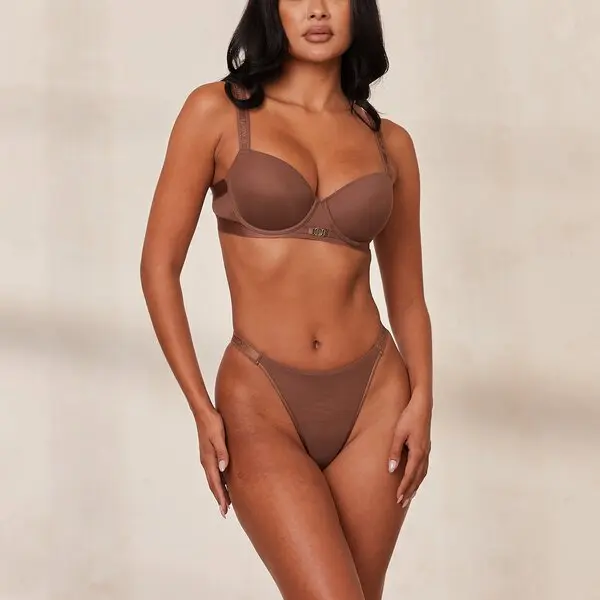 Lounge Smooth Mesh T-shirt Soutien-gorge Noisette - Brown