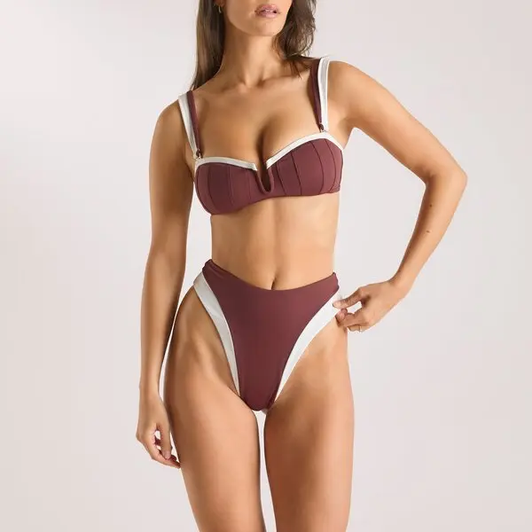Lounge Monaco Bandeau Bikini Top - S