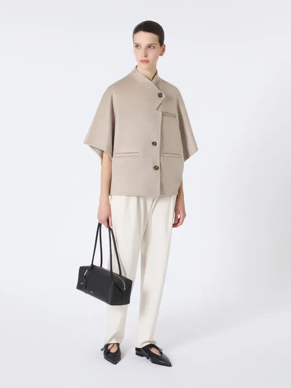 Max Mara Cashmere Drap Cape - Sand