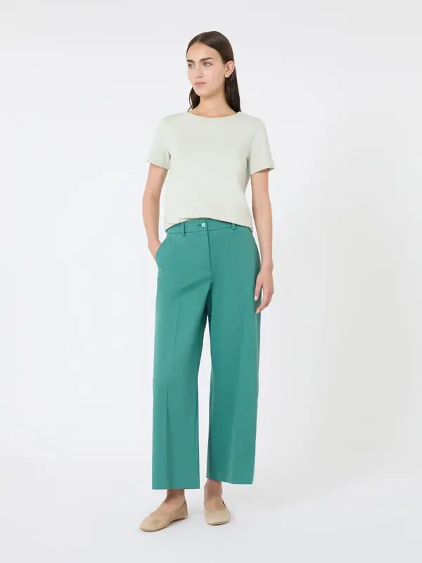 Max Mara Organic Cotton Jersey T-shirt - Jade
