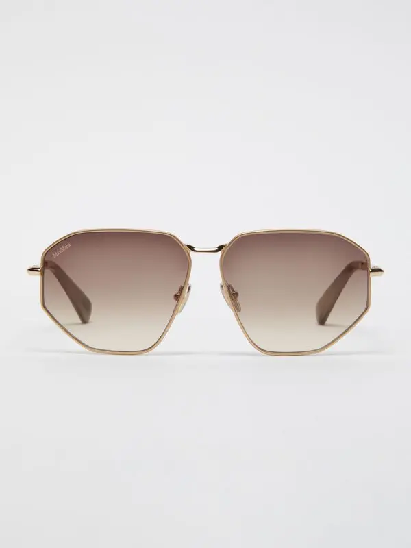 Max Mara Metallic Octagon Sunglasses