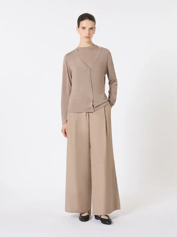 Max Mara Wool Yarn Cardigan - Turtledove