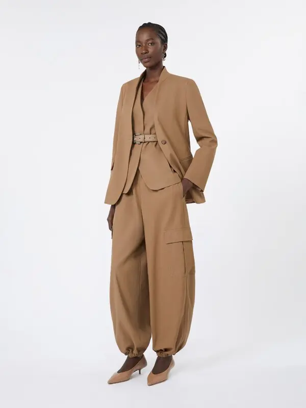 Max Mara Cotton Twill Gilet - Hazelnut Brown