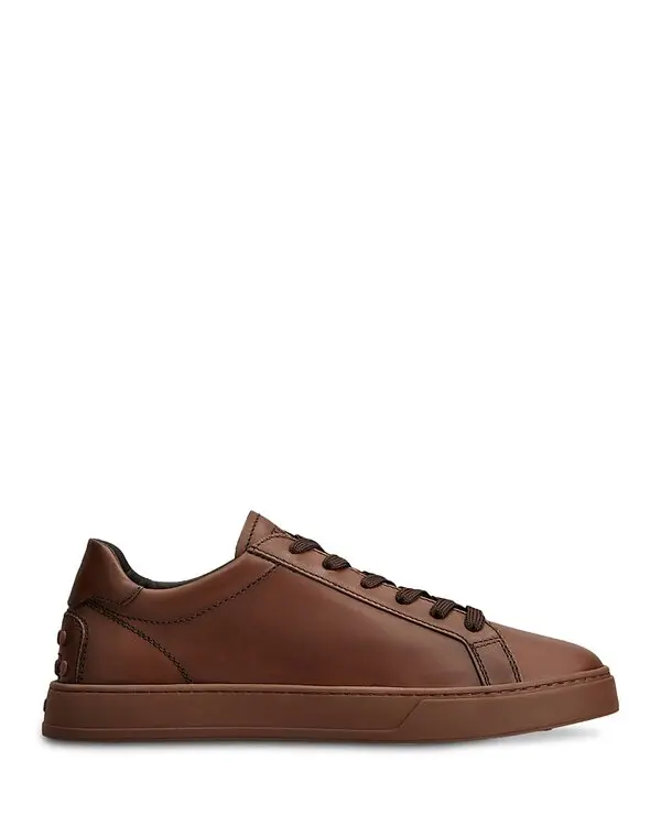 TOD'S Allacciata Cassetta Sneakers - Dark Brown