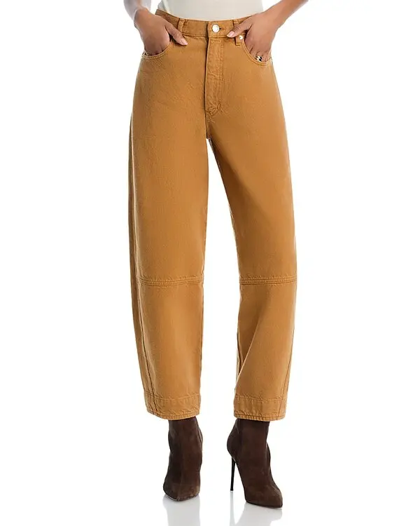 FRAME The Twisted High-rise Wide-leg Ankle Jeans