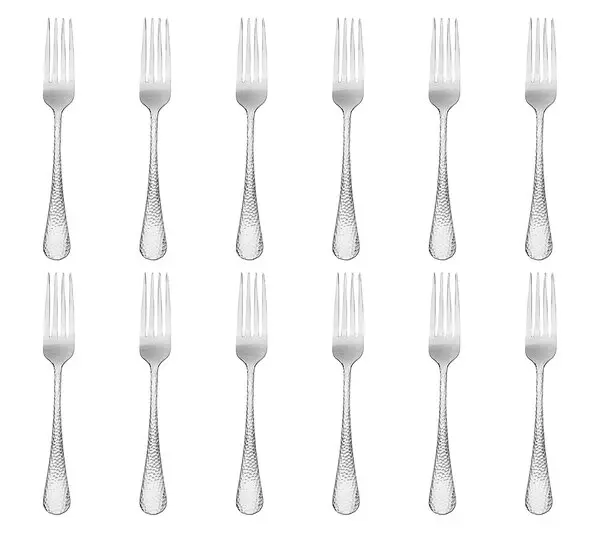 GODINGER Set Of 12 Salem Mirrored 18/0 Ss Dinne R Forks